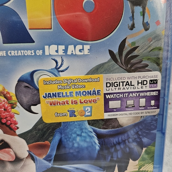 Fox | Media | Rio Bluray Dvd Digital Hd New Factory Sealed | Poshmark